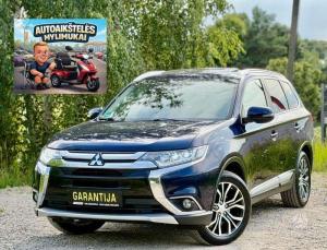 Blue Mitsubishi Outlander 2016 in Siauliai, with an engine capacity of 2.27 L and mileage of 151 thousand km for 13999 €, photo 3 on AUTOMOTO.COM.LV