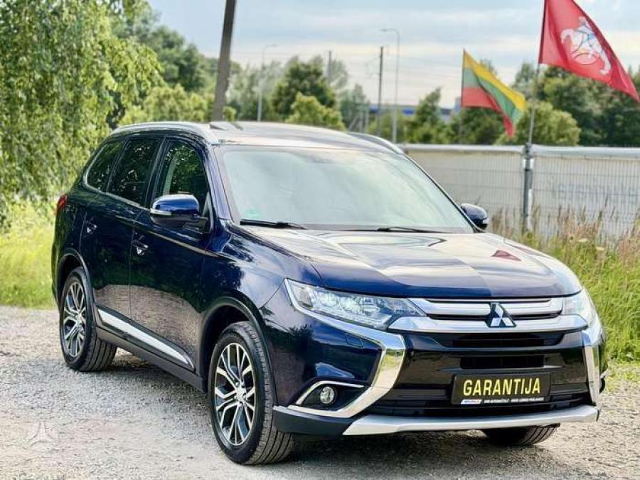 Blue Mitsubishi Outlander 2016 in Siauliai, with an engine capacity of 2.27 L and mileage of 151 thousand km for 13999 €, photo 20 on AUTOMOTO.COM.LV