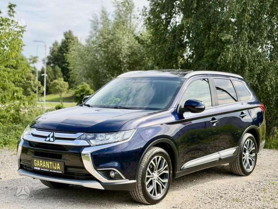Blue Mitsubishi Outlander 2016 in Siauliai, with an engine capacity of 2.27 L and mileage of 151 thousand km for 13999 €, photo 21 on AUTOMOTO.COM.LV
