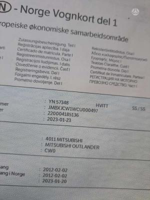 Brūns Mitsubishi Outlander 2012 Tauragė, ar dzinēja tilpumu 2.20 L un nobraukumu 264 tūkst. km par 3150 €, foto 8 vietnē AUTOMOTO.COM.LV