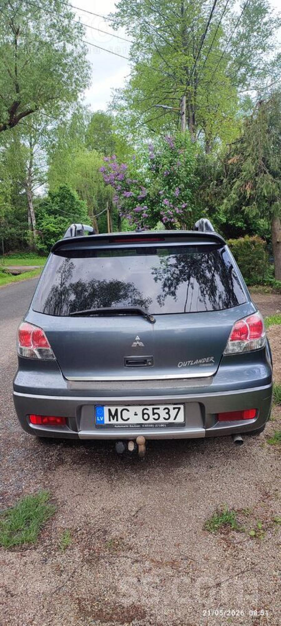 Pelēks Mitsubishi Outlander 2004 Rīga, ar dzinēja tilpumu 2.40 L un nobraukumu 169 tūkst. km par 2500 €, foto 3 vietnē AUTOMOTO.COM.LV
