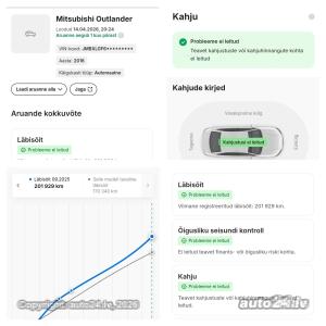 Pelēks Mitsubishi Outlander 2016 Tallina, ar dzinēja tilpumu 2.30 L un nobraukumu 202 tūkst. km par 9790 €, foto 29 vietnē AUTOMOTO.COM.LV
