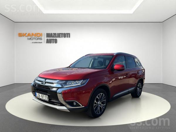 Red Mitsubishi Outlander 2017 in Riga, with an engine capacity of 2.00 L and mileage of 78 thousand km for 14990 €, photo 1 on AUTOMOTO.COM.LV