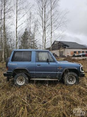 Blue Mitsubishi Pajero 1991 in Utena, with an engine capacity of 2.50 L and mileage of 100 thousand km for 1550 €, photo 6 on AUTOMOTO.COM.LV
