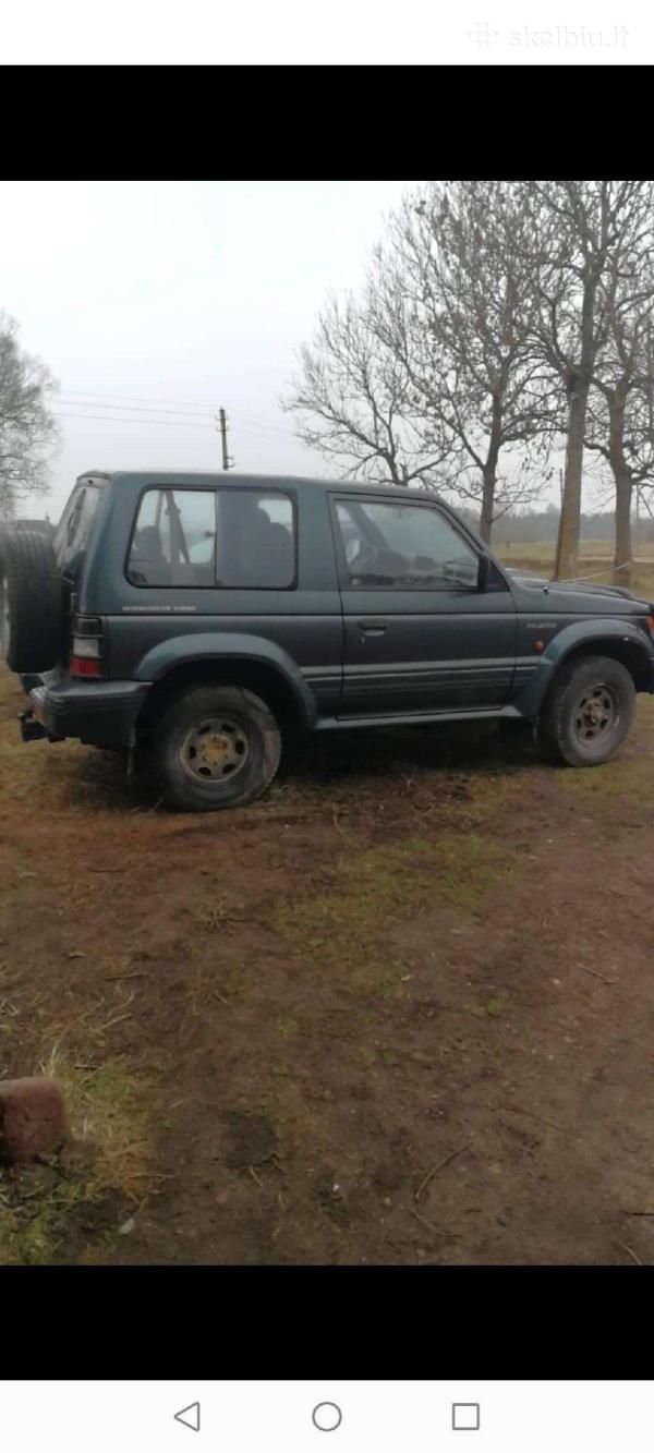 Zaļš Mitsubishi Pajero 1999 Kupiškis, ar dzinēja tilpumu 2.80 L un nobraukumu 300 tūkst. km par 800 €, foto 1 vietnē AUTOMOTO.COM.LV