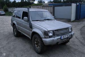 Grey Mitsubishi Pajero 1992 in Kaunas, with an engine capacity of 2.97 L and mileage of 270 thousand km for 999 €, photo  on AUTOMOTO.COM.LV