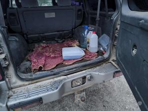Grey Mitsubishi Pajero 1992 in Kaunas, with an engine capacity of 2.97 L and mileage of 270 thousand km for 999 €, photo 12 on AUTOMOTO.COM.LV