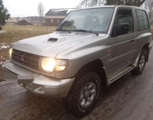 Grey Mitsubishi Pajero 1998 in Panevezys, with an engine capacity of 2.84 L and mileage of 166 thousand km for 4200 €, photo 8 on AUTOMOTO.COM.LV