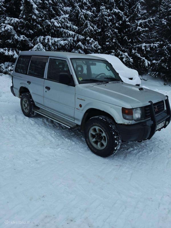 Grey Mitsubishi Pajero 1997 in Zarasai, with an engine capacity of 2.80 L and mileage of 330 thousand km for 6000 €, photo 1 on AUTOMOTO.COM.LV