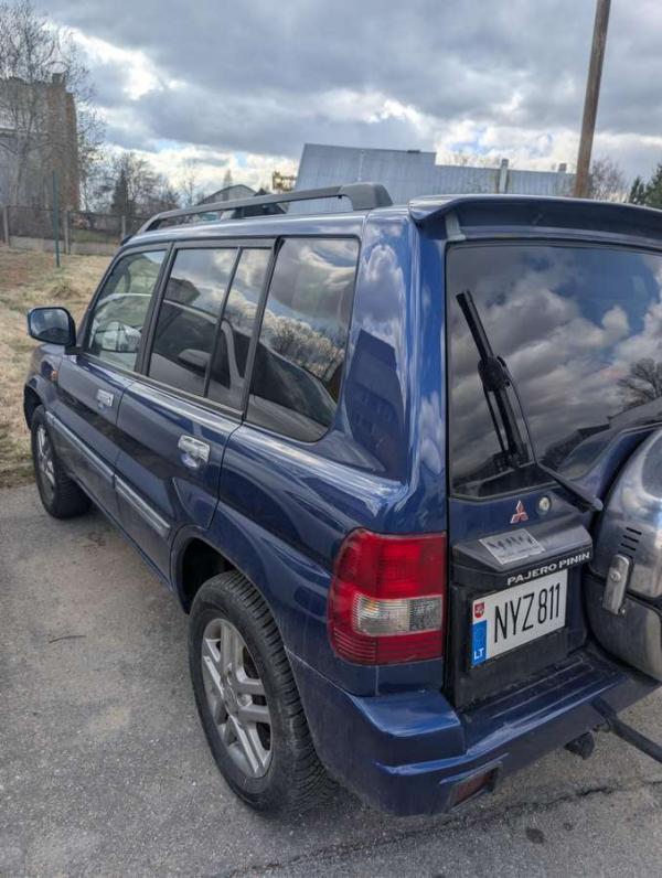 Blue Mitsubishi pajero-pinin 2005 in Vilnius, with an engine capacity of 2.00 L and mileage of 173 thousand km for 3500 €, photo 3 on AUTOMOTO.COM.LV