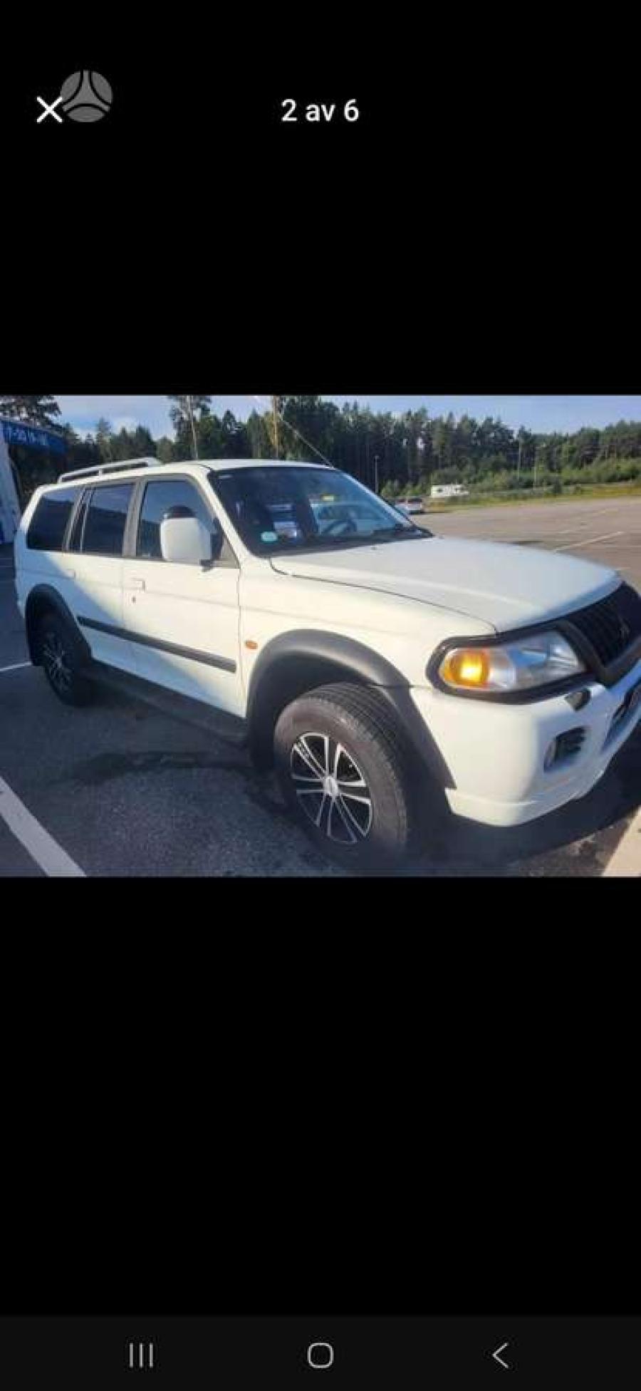 White Mitsubishi Pajero Sport 2002 in Vilnius, with an engine capacity of 2.97 L and mileage of 308 thousand km for 3950 €, photo 1 on AUTOMOTO.COM.LV