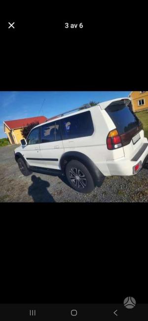 White Mitsubishi Pajero Sport 2002 in Vilnius, with an engine capacity of 2.97 L and mileage of 308 thousand km for 3950 €, photo 4 on AUTOMOTO.COM.LV