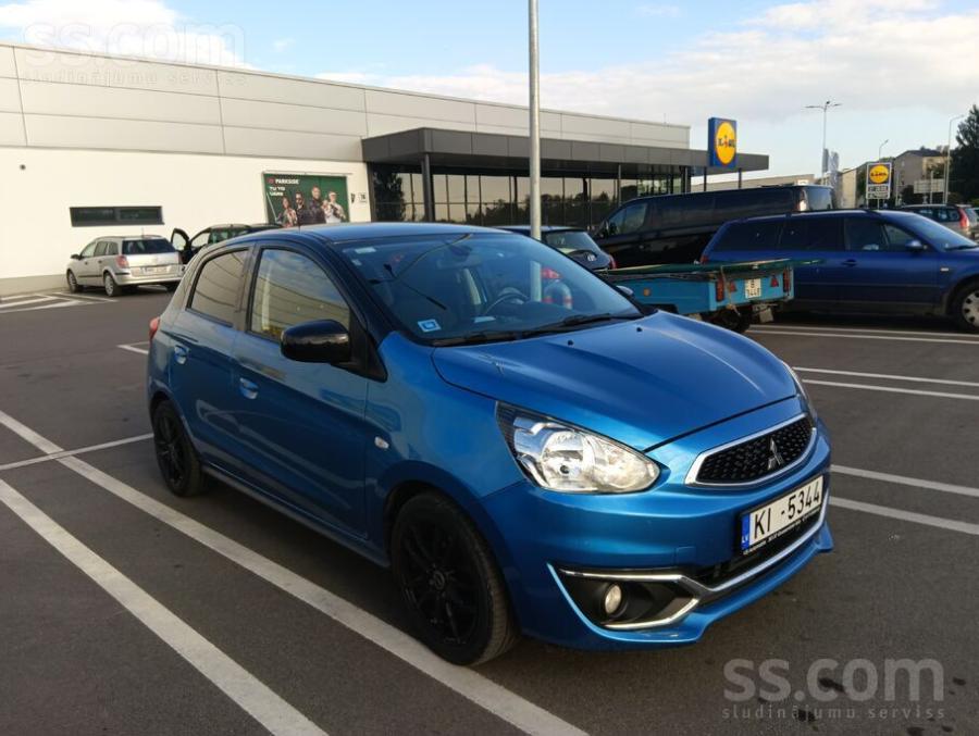 Blue Mitsubishi Space Star 2017 in Ogre, with an engine capacity of 1.20 L and mileage of 126 thousand km for 4500 €, photo 1 on AUTOMOTO.COM.LV