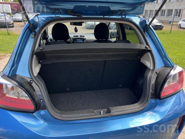 Blue Mitsubishi Space Star 2021 in Limbazi, with an engine capacity of 1.20 L and mileage of 40 thousand km for 9550 €, photo 7 on AUTOMOTO.COM.LV