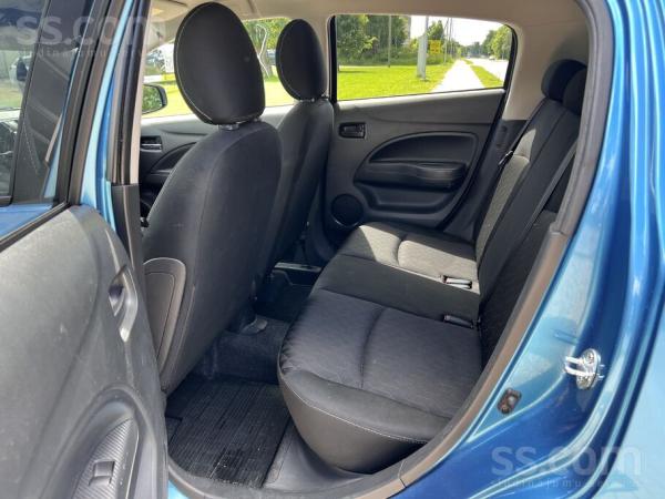 Blue Mitsubishi Space Star 2021 in Limbazi, with an engine capacity of 1.20 L and mileage of 40 thousand km for 9550 €, photo 9 on AUTOMOTO.COM.LV