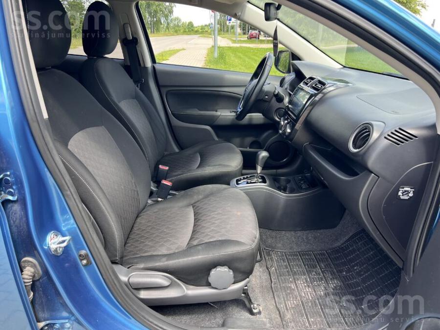 Blue Mitsubishi Space Star 2021 in Limbazi, with an engine capacity of 1.20 L and mileage of 40 thousand km for 9550 €, photo 11 on AUTOMOTO.COM.LV