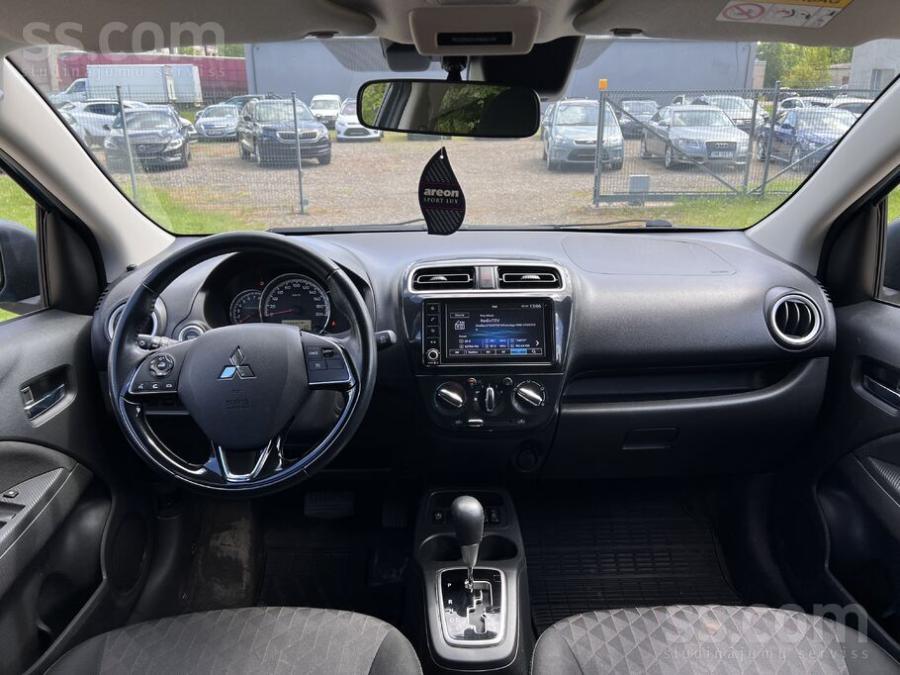 Blue Mitsubishi Space Star 2021 in Limbazi, with an engine capacity of 1.20 L and mileage of 40 thousand km for 9550 €, photo 13 on AUTOMOTO.COM.LV