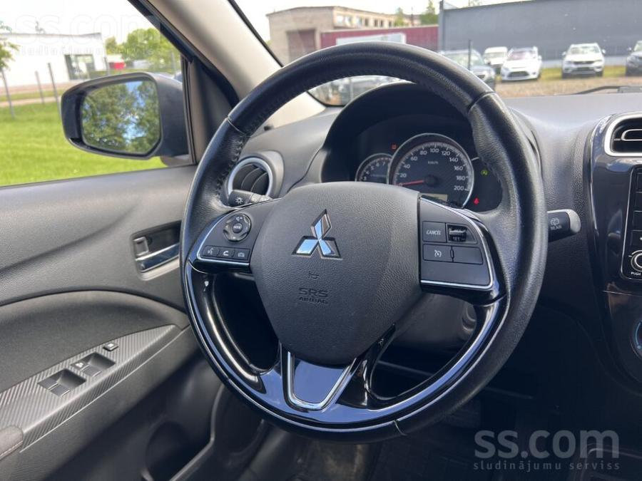 Blue Mitsubishi Space Star 2021 in Limbazi, with an engine capacity of 1.20 L and mileage of 40 thousand km for 9550 €, photo 14 on AUTOMOTO.COM.LV