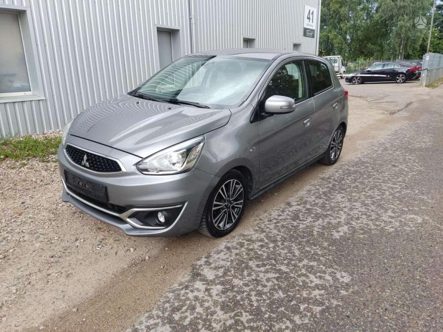 Grey Mitsubishi Space Star 2017 in Ukmerge, with an engine capacity of 1.19 L and mileage of 87 thousand km for 6000 €, photo 4 on AUTOMOTO.COM.LV