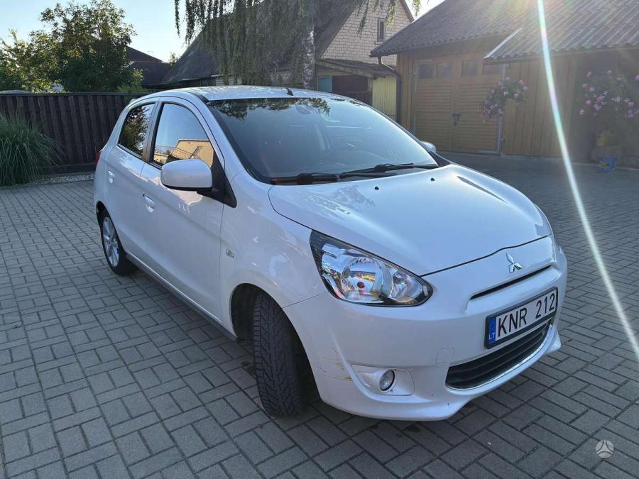 Balts Mitsubishi Space Star 2014 Pakruojis, ar dzinēja tilpumu 1.19 L un nobraukumu 64 tūkst. km par 5500 €, foto 8 vietnē AUTOMOTO.COM.LV