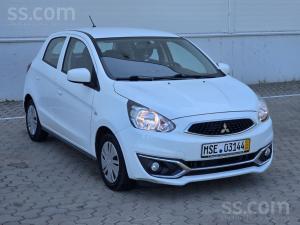 Balts Mitsubishi Space Star 2018 Rīga, ar dzinēja tilpumu 1.00 L un nobraukumu 90 tūkst. km par 5200 €, foto  vietnē AUTOMOTO.COM.LV