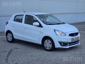White Mitsubishi Space Star 2018 in Riga, with an engine capacity of 1.00 L and mileage of 90 thousand km for 5200 €, photo 3 on AUTOMOTO.COM.LV