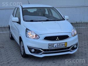 White Mitsubishi Space Star 2018 in Riga, with an engine capacity of 1.00 L and mileage of 90 thousand km for 5200 €, photo 4 on AUTOMOTO.COM.LV