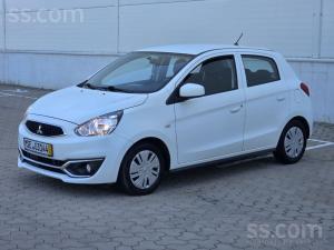 White Mitsubishi Space Star 2018 in Riga, with an engine capacity of 1.00 L and mileage of 90 thousand km for 5200 €, photo 7 on AUTOMOTO.COM.LV