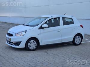 White Mitsubishi Space Star 2018 in Riga, with an engine capacity of 1.00 L and mileage of 90 thousand km for 5200 €, photo 12 on AUTOMOTO.COM.LV