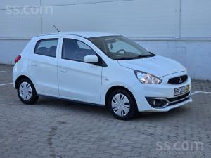 White Mitsubishi Space Star 2018 in Riga, with an engine capacity of 1.00 L and mileage of 90 thousand km for 5200 €, photo 13 on AUTOMOTO.COM.LV