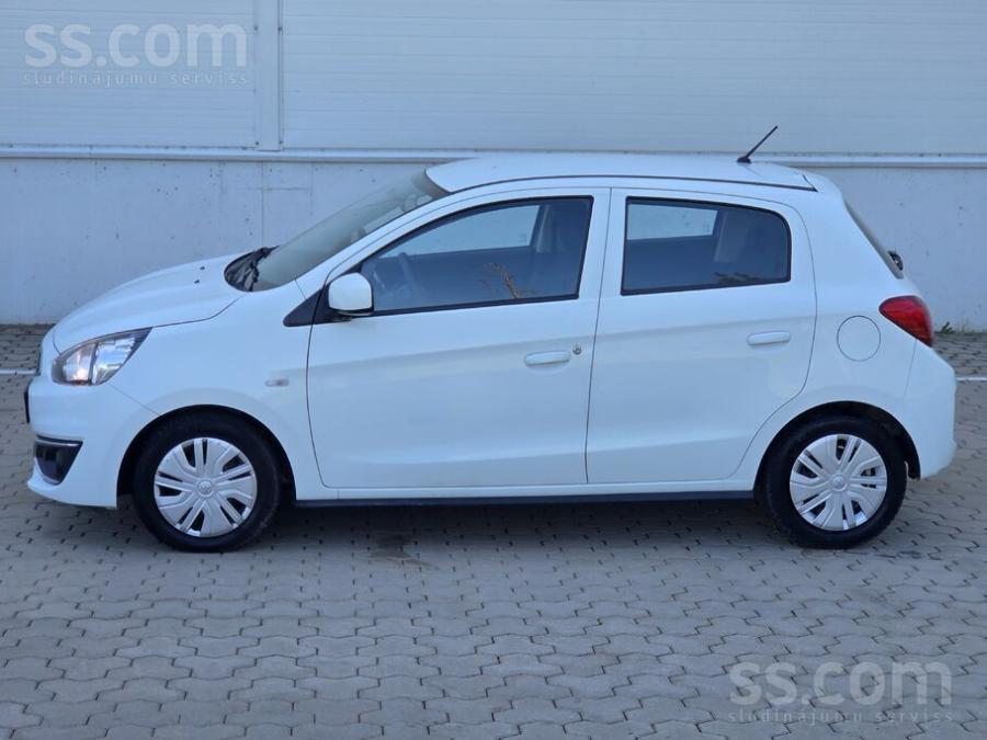 White Mitsubishi Space Star 2018 in Riga, with an engine capacity of 1.00 L and mileage of 90 thousand km for 5200 €, photo 20 on AUTOMOTO.COM.LV
