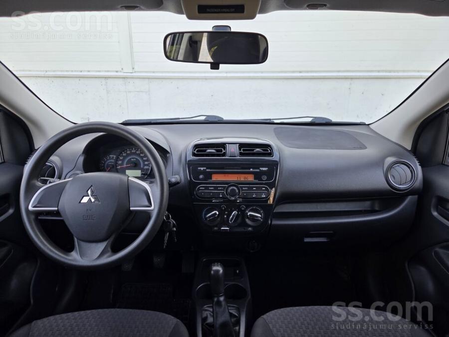 White Mitsubishi Space Star 2018 in Riga, with an engine capacity of 1.00 L and mileage of 90 thousand km for 5200 €, photo 29 on AUTOMOTO.COM.LV