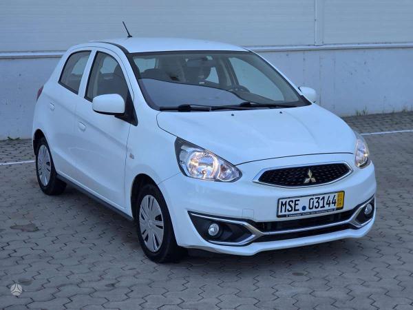 Balts Mitsubishi Space Star 2018 Rīga, ar dzinēja tilpumu 1.00 L un nobraukumu 80 tūkst. km par 5300 €, foto  vietnē AUTOMOTO.COM.LV