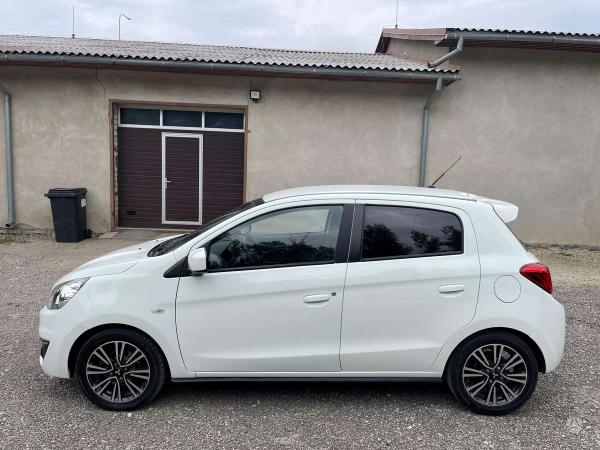 White Mitsubishi Space Star 2018 in Telschi, with an engine capacity of 1.19 L and mileage of 154 thousand km for 6300 €, photo 3 on AUTOMOTO.COM.LV