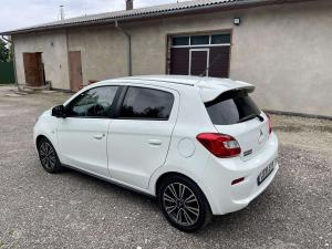 White Mitsubishi Space Star 2018 in Telschi, with an engine capacity of 1.19 L and mileage of 154 thousand km for 6300 €, photo 4 on AUTOMOTO.COM.LV