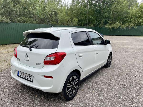 White Mitsubishi Space Star 2018 in Telschi, with an engine capacity of 1.19 L and mileage of 154 thousand km for 6300 €, photo 6 on AUTOMOTO.COM.LV