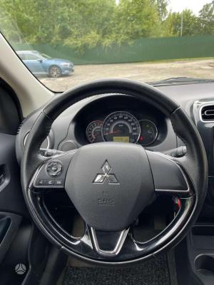 White Mitsubishi Space Star 2018 in Telschi, with an engine capacity of 1.19 L and mileage of 154 thousand km for 6300 €, photo 17 on AUTOMOTO.COM.LV