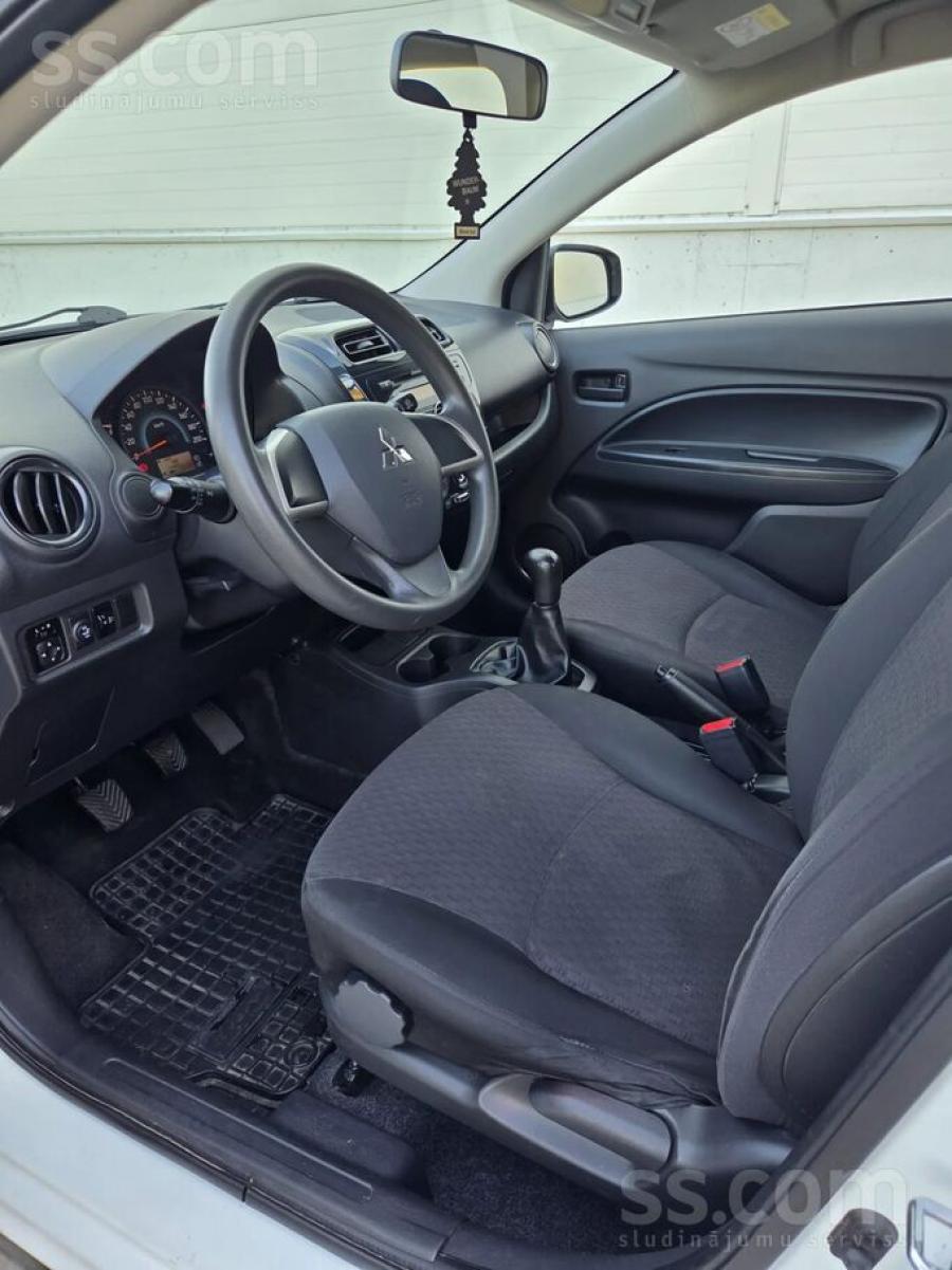 Balts Mitsubishi Space Star 2018 Rīga, ar dzinēja tilpumu 1.00 L un nobraukumu 80 tūkst. km par 5300 €, foto 44 vietnē AUTOMOTO.COM.LV