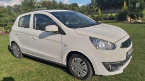 White Mitsubishi Space Star 2019 in Kaisiadorys, with an engine capacity of 1.00 L and mileage of 96 thousand km for 4200 €, photo 2 on AUTOMOTO.COM.LV
