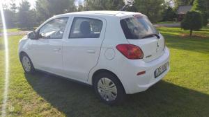 White Mitsubishi Space Star 2019 in Kaisiadorys, with an engine capacity of 1.00 L and mileage of 96 thousand km for 4200 €, photo 5 on AUTOMOTO.COM.LV