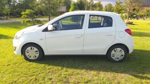 White Mitsubishi Space Star 2019 in Kaisiadorys, with an engine capacity of 1.00 L and mileage of 96 thousand km for 4200 €, photo 6 on AUTOMOTO.COM.LV