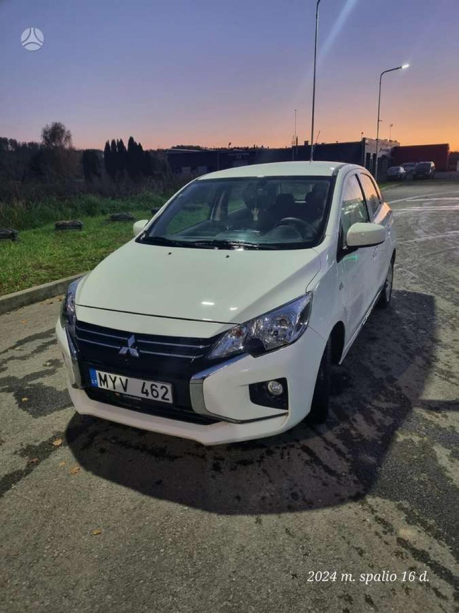 Balts Mitsubishi Space Star 2021 Jonava, ar dzinēja tilpumu 1.19 L un nobraukumu 20 tūkst. km par 8000 €, foto 1 vietnē AUTOMOTO.COM.LV