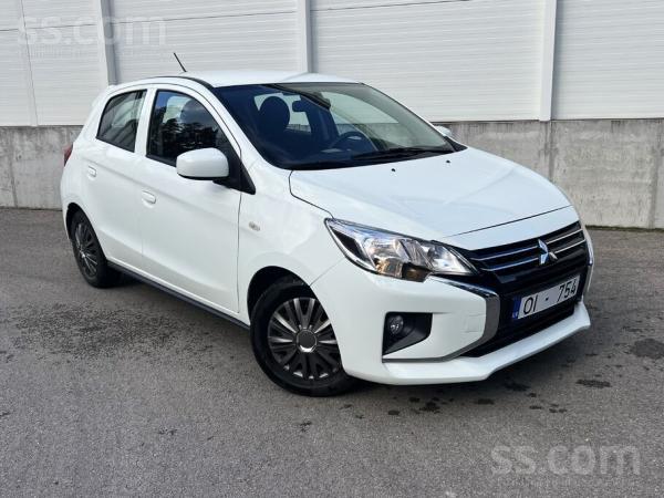 Mitsubishi Space Star 2021 Rīga vietnē Balts Mitsubishi Space Star 2021 Rīga, ar dzinēja tilpumu 1.20 L un nobraukumu 58 tūkst. km par 5600 €, foto 1 vietnē AUTOMOTO.COM.LV