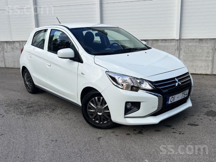 Balts Mitsubishi Space Star 2021 Rīga, ar dzinēja tilpumu 1.20 L un nobraukumu 58 tūkst. km par 5600 €, foto 1 vietnē AUTOMOTO.COM.LV