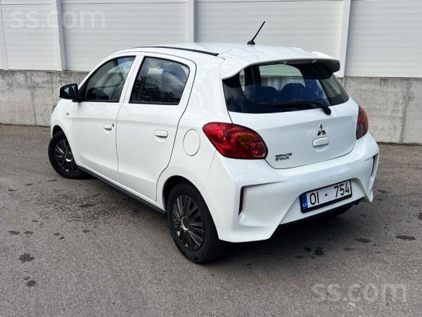 Mitsubishi Space Star 2021 Rīga vietnē Balts Mitsubishi Space Star 2021 Rīga, ar dzinēja tilpumu 1.20 L un nobraukumu 58 tūkst. km par 5600 €, foto 6 vietnē AUTOMOTO.COM.LV