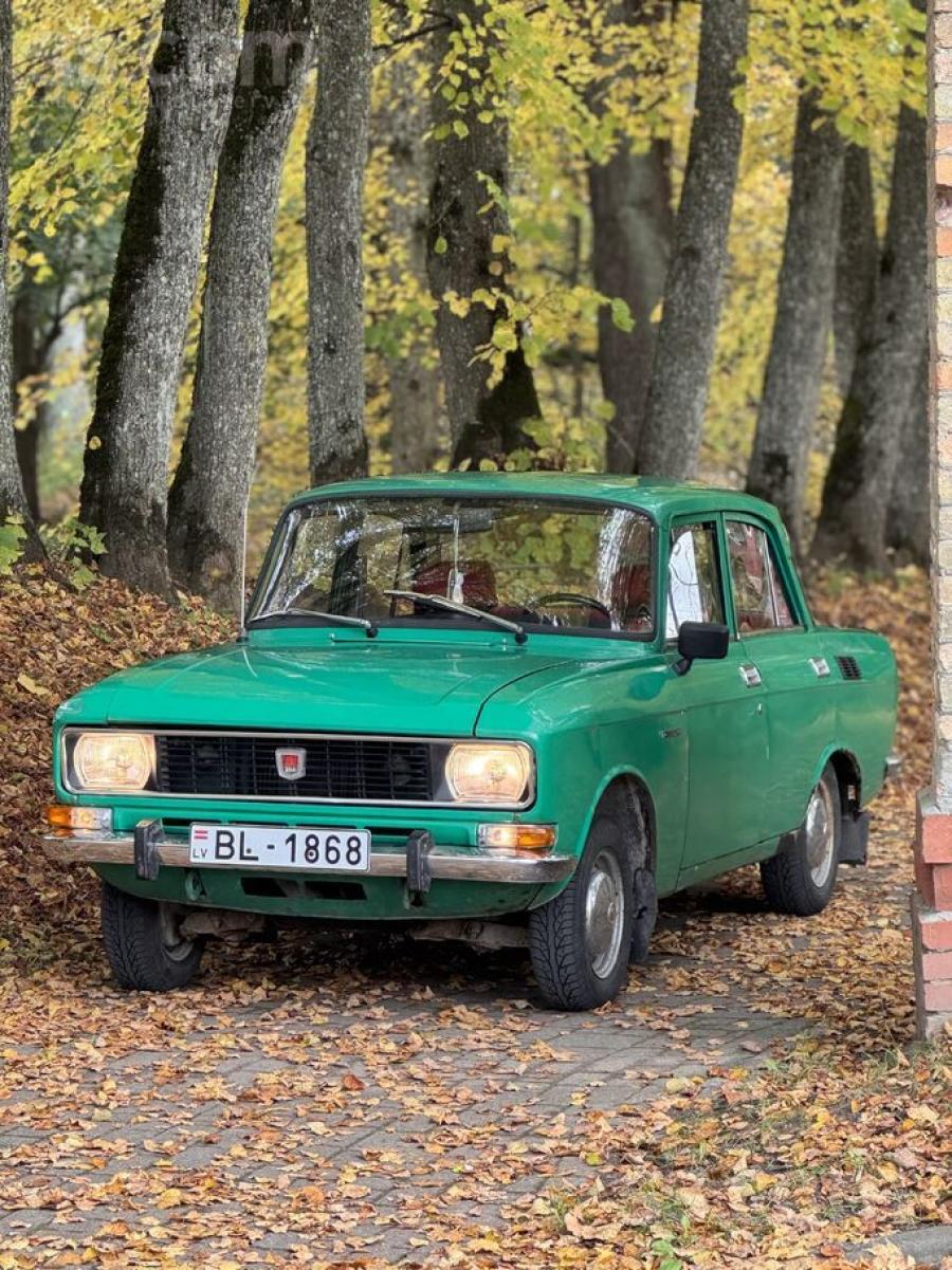 Zaļš Moskvych / AZLK 2140 1980 Rīga, ar dzinēja tilpumu 1.50 L un nobraukumu 49 tūkst. km par 1350 €, foto 1 vietnē AUTOMOTO.COM.LV