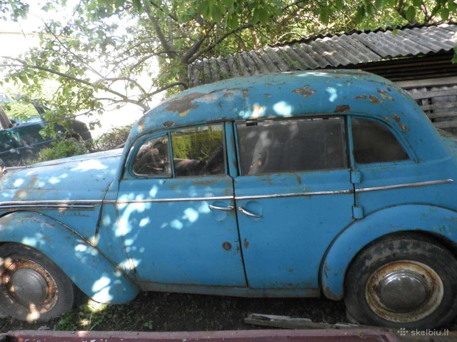 Зеленый Москвич / АЗЛК 401 1954 в Скуодас, объемом двигателя 1.00 л и пробегом 1 тыс. км за 1800 €, фото 3 на AUTOMOTO.COM.LV