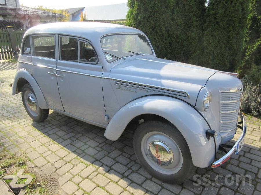 Серый Москвич / АЗЛК 401 1955 в Рига, объемом двигателя 1.00 л и пробегом 30 тыс. км за 7600 €, фото 3 на AUTOMOTO.COM.LV
