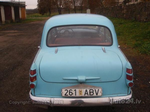 Moskvich / AZLK 403 1965 in Tartu, with an engine capacity of 1.40 L and mileage of 0 thousand km for 3400 €, photo 5 on AUTOMOTO.COM.LV