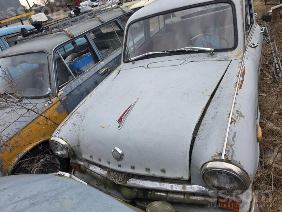 Pelēks Moskvych / AZLK 407 1960 Rīga, ar dzinēja tilpumu 1.20 L un nobraukumu 20 tūkst. km par 1200 €, foto 8 vietnē AUTOMOTO.COM.LV